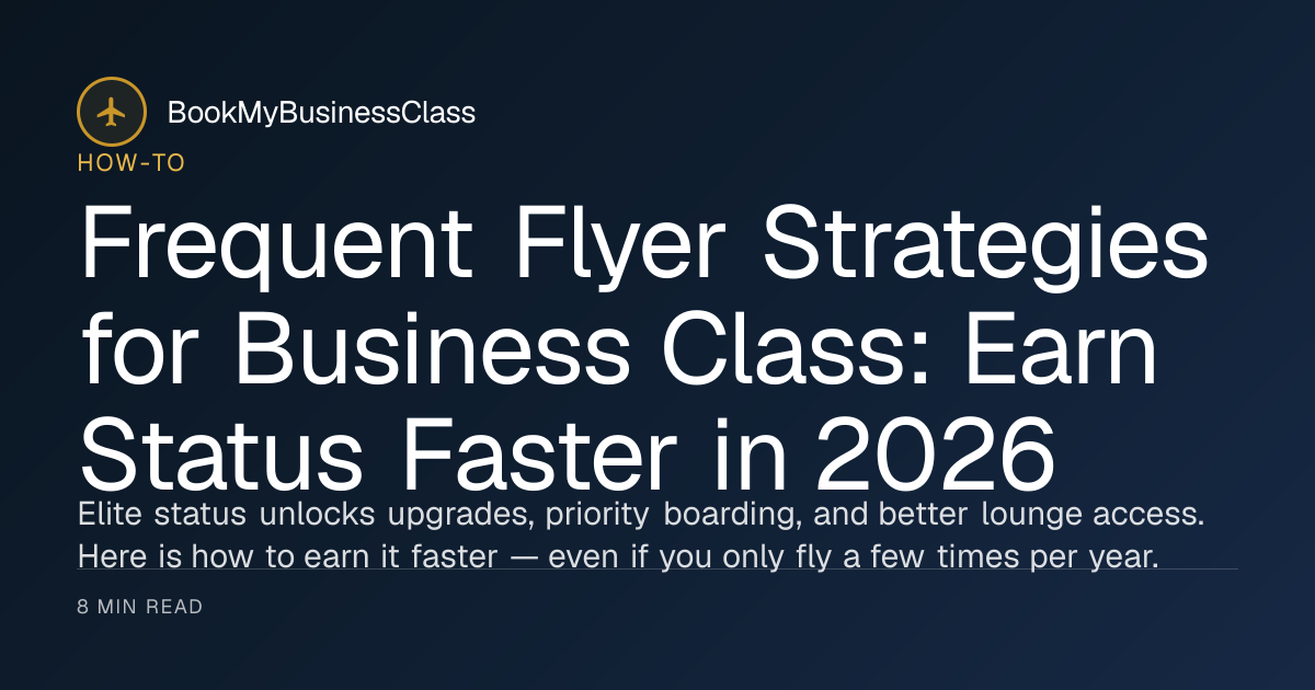 Frequent Flyer Strategies for Business